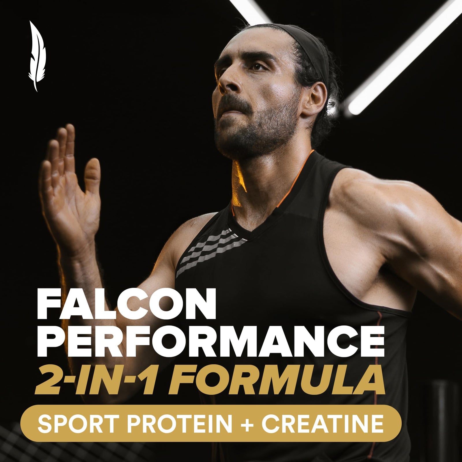Falcon Performance Premium Sport Protein Powder with Creatine - Vanill ...