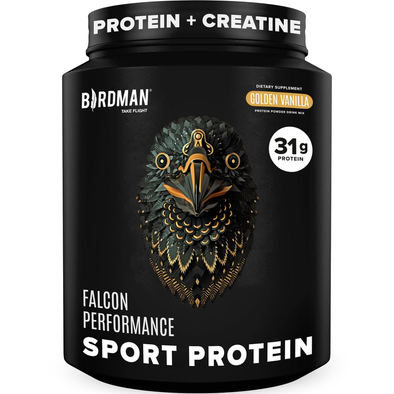 Falcon Performance Premium Sport Protein Powder with Creatine - Vanill ...