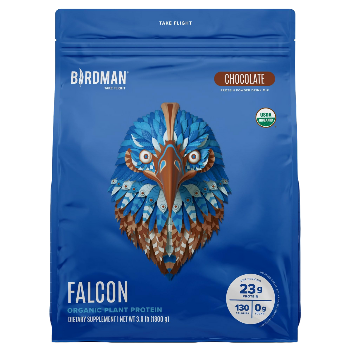 Falcon Protein Plant-Based Protein Powder - Chocolate Flavor - 3.9lbs ...