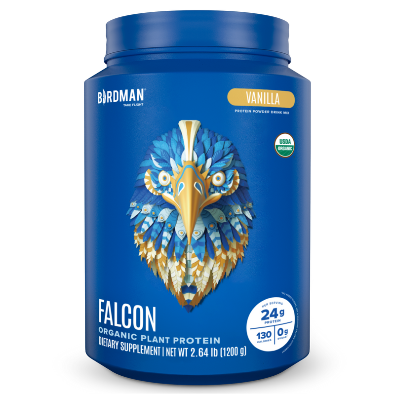 Falcon Protein Plant-Based Protein Powder - Vanilla Flavor - 1.32lbs ...