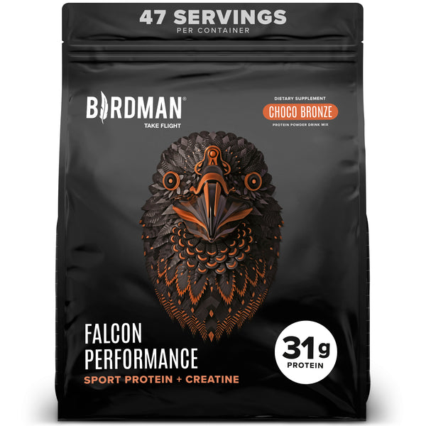 Falcon Performance Premium Sport Protein Powder with Creatine - Chocol ...