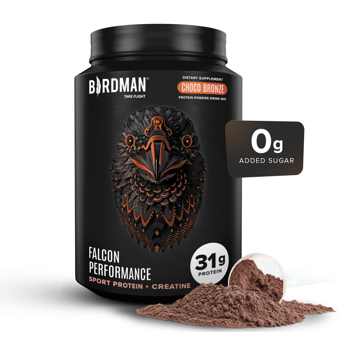 Falcon Performance Sport Protein Powder with Creatine - Chocolate Flav ...